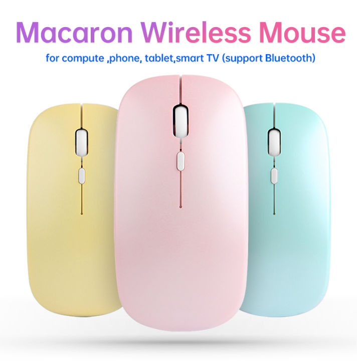 Mouse Wireless Optical Mouse Warna Macaron dengan desain minimalis ...