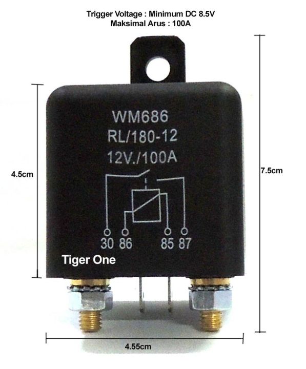 Solenoid Relay Relai 12V 100A WM686 Relay Ampere Besar | Lazada Indonesia