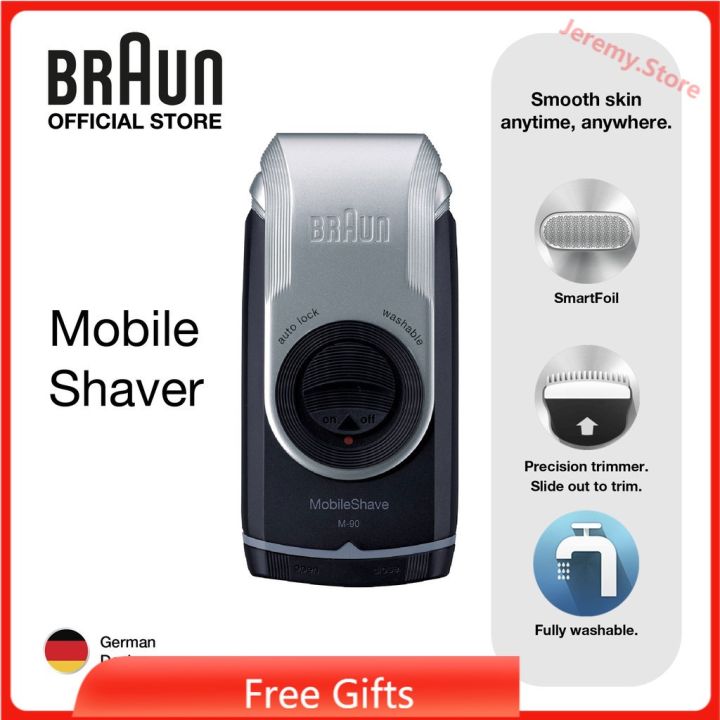 Braun PocketGo M90 MobileShave Portable Shaver, Travel Shaver | Lazada ...