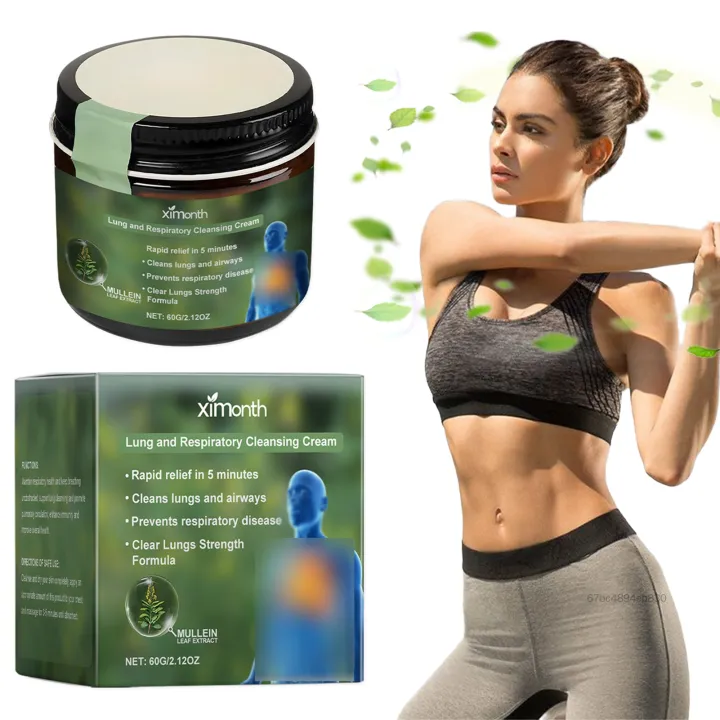 Lercea Mullein Clear Lung Repair Cream Fast-Acting Formula Lung Cream ...