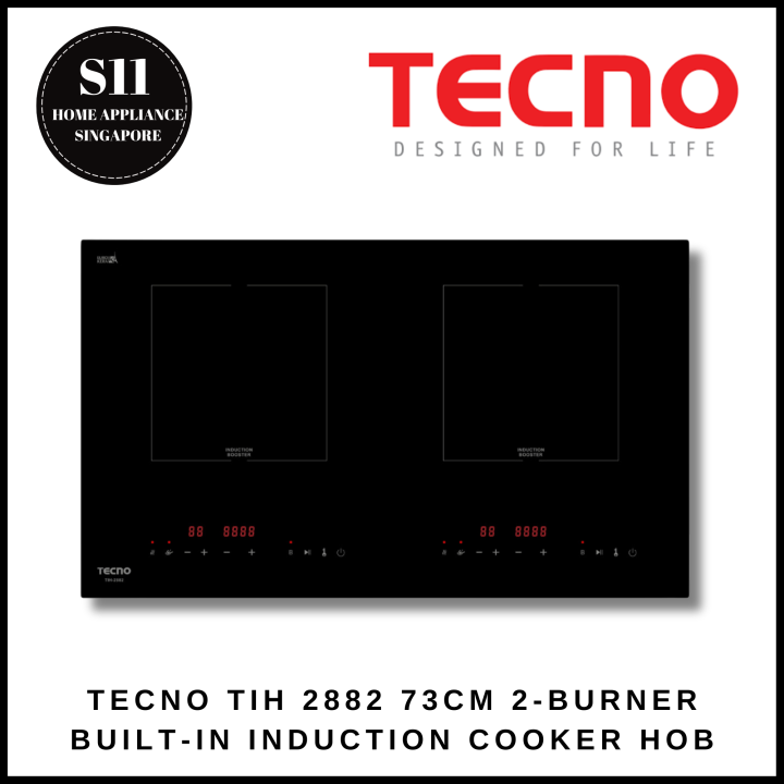TECNO TIH 2882 73CM 2-BURNER BUILT-IN INDUCTION COOKER HOB + 1 YEAR ...