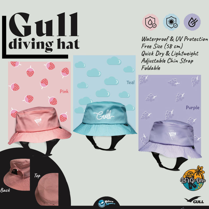 Gull - Diving Hat - หมวกกันแดด กันUV แห้งไว น้ำหนักเบา - Outdoor Hat ...
