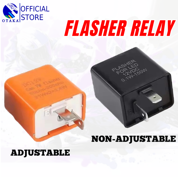 OTAKA FLASHER RELAY High Quality NON-ADJUSTABLE(BLACK) and ADJUSTABLE ...