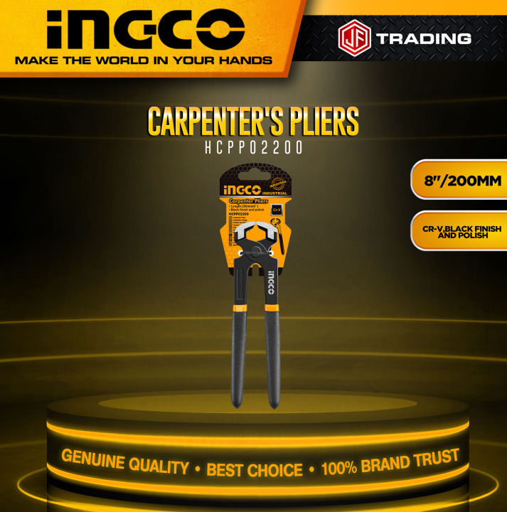 Ingco Carpenter's Pliers HCPP02200 | Lazada PH