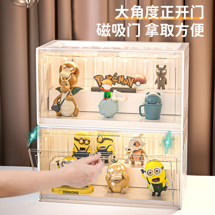 Blind box storage display rack acrylic hand-made display box POP MART ...