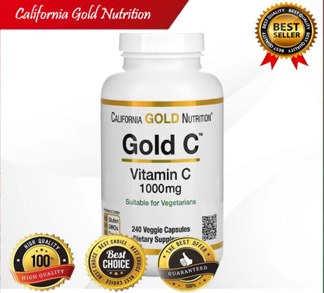 California Gold Nutrition Gold C Vitamin C 1,000mg 240 Vege Capsules ...