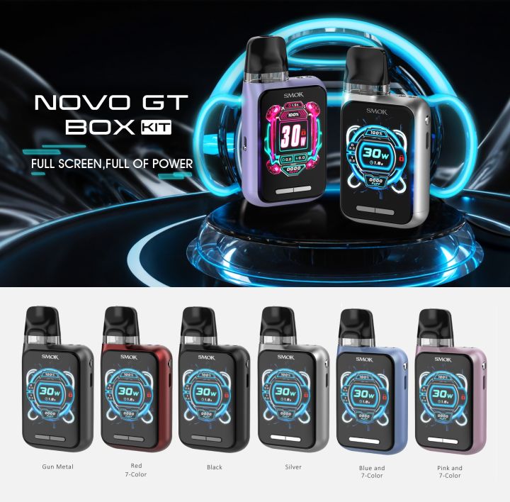 SMOK Novo GT Box Pod Kit 1700 mAh battery, 30 W maximum output 2.01 ...