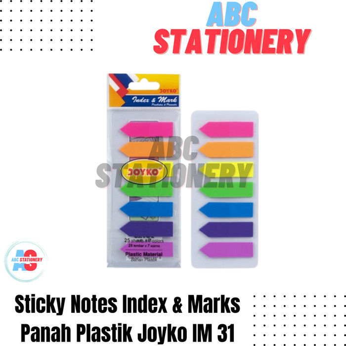 sticky notes Index & marks panah plastik Joyko IM 31 (25 lembar ...