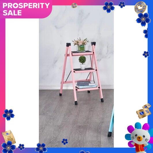 3 Step Folding Ladder Three-Step Ladder Activity Gift Ladder Household ...
