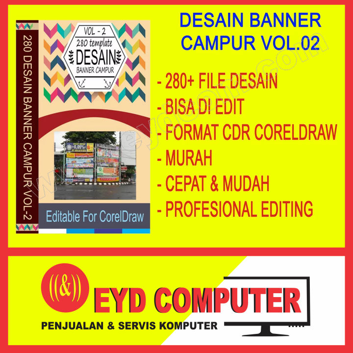DESAIN BANNER SPANDUK CAMPUR VOL-2 ROOL UP X BANNER TEMPLETE CDR ...