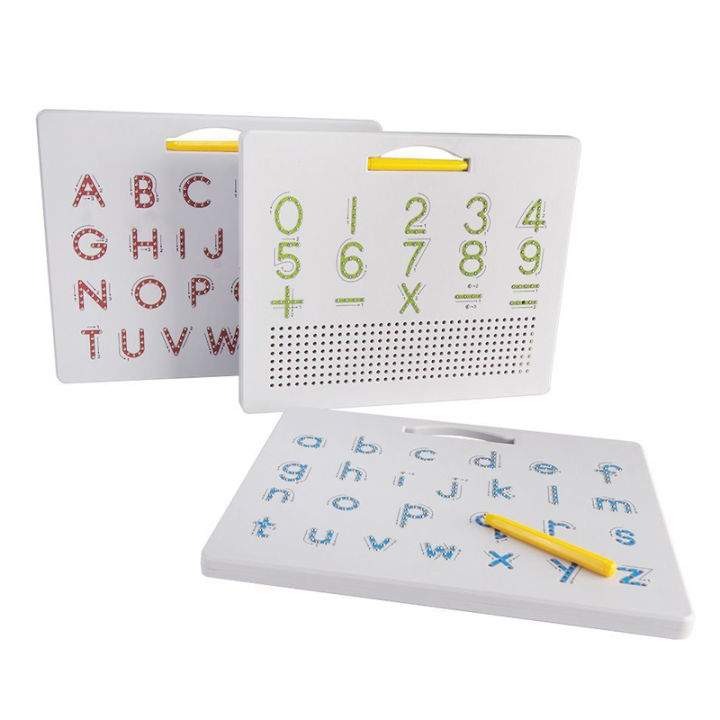 2 In 1 Magnetic Drawing Letter Tracing Board Educational Letters Read ...