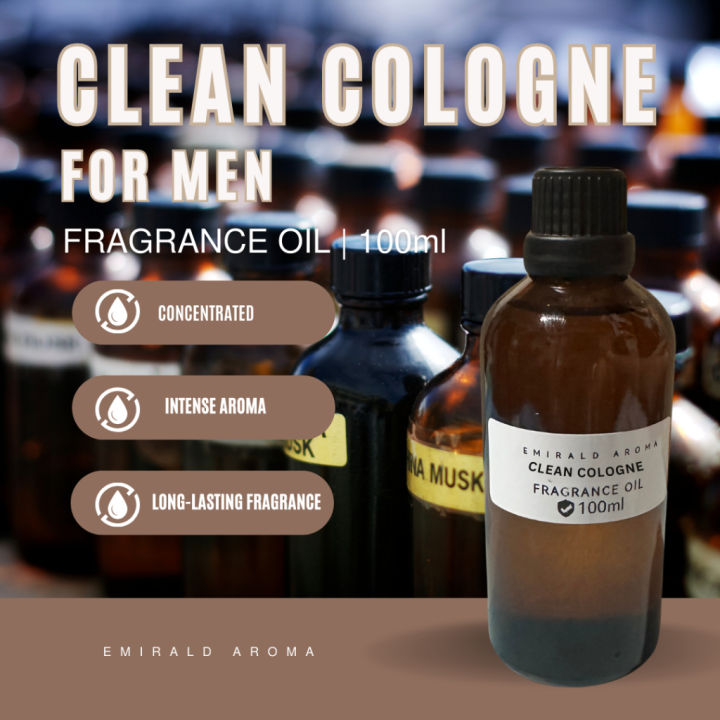 EMIRALD AROMA 100ml Clean Cologne for Men Fragrance Oil : PERFUME ...