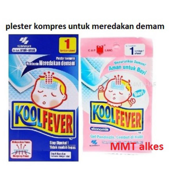 Kool Fever Plester Kompres Demam Bayi Anak Cooling Patch Demam ...