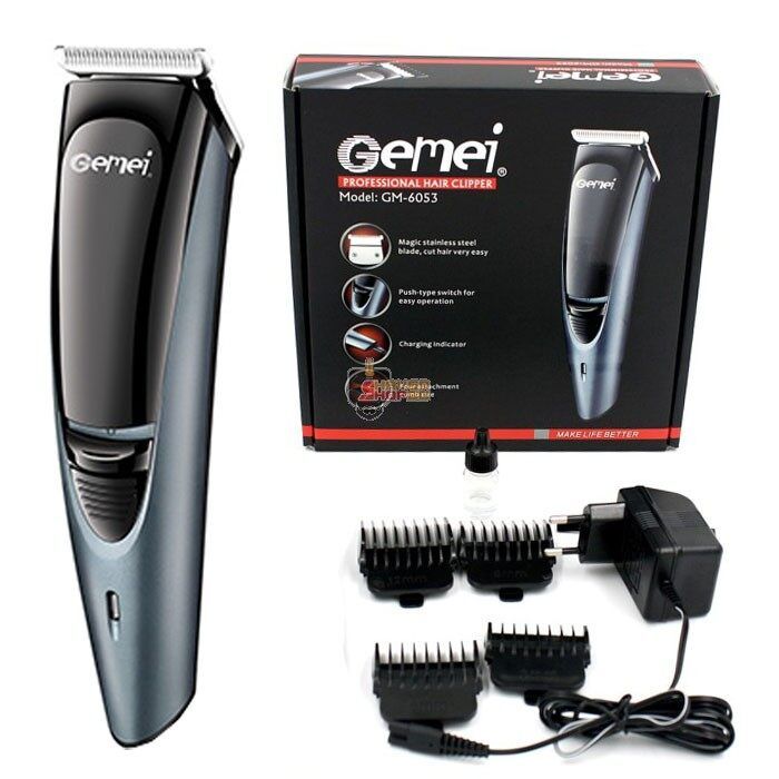 Geemy GM 6053 Professional Hair Clipper Rechargeable Hair Trimmer | Lazada