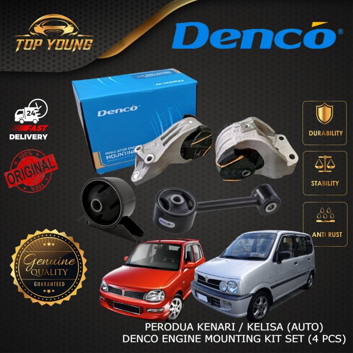 DENCO PERODUA KELISA / KENARI (AUTO) ENGINE MOUNTING KIT SET 100% ...