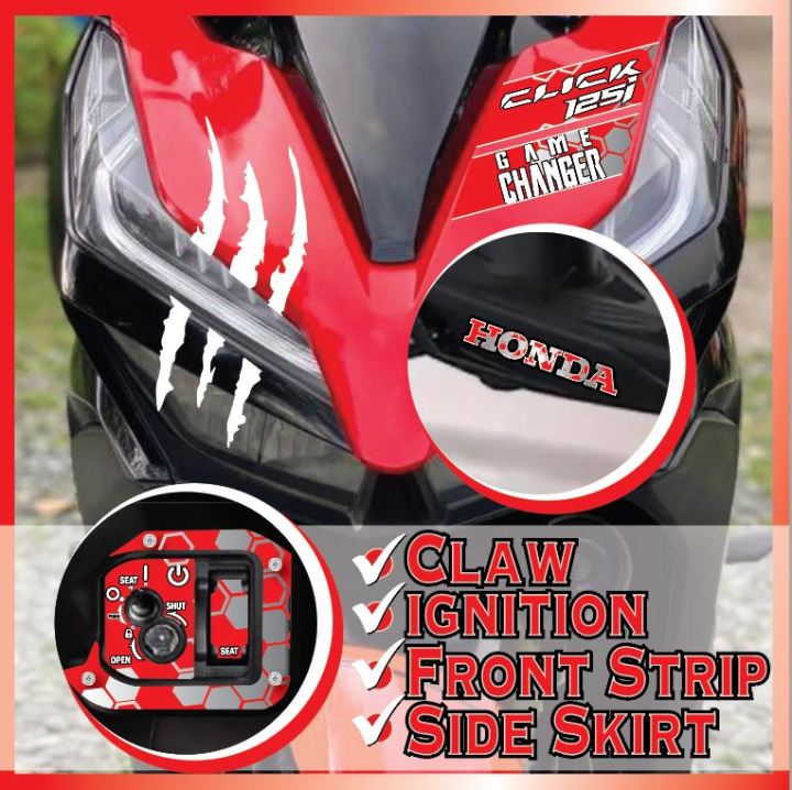 Honda Click ignition Decal Sticker SET | Lazada PH