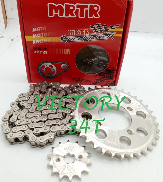 CHAIN & SPROCKET SET SMASH 110/115 | Lazada PH