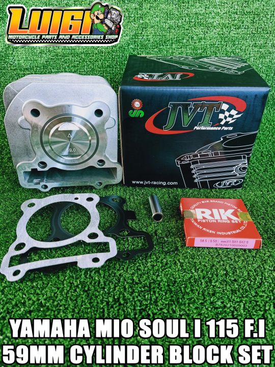 JVT YAMAHA MIO I 125 / M3 F.I 59MM STEELBORE BLOCK SET | Lazada PH