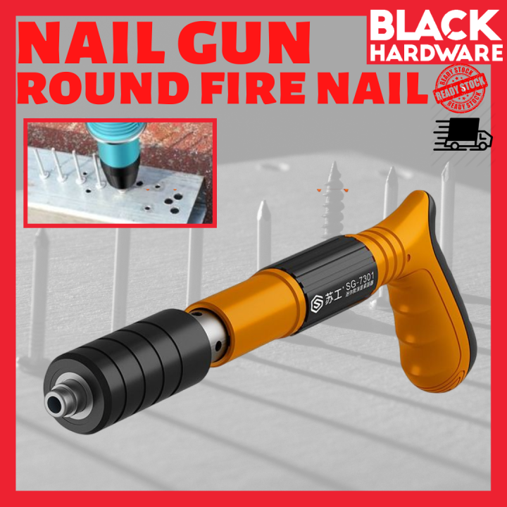 Black Hardware Manual Steel Rivet Tufting Gun Ceiling Concrete Wall ...
