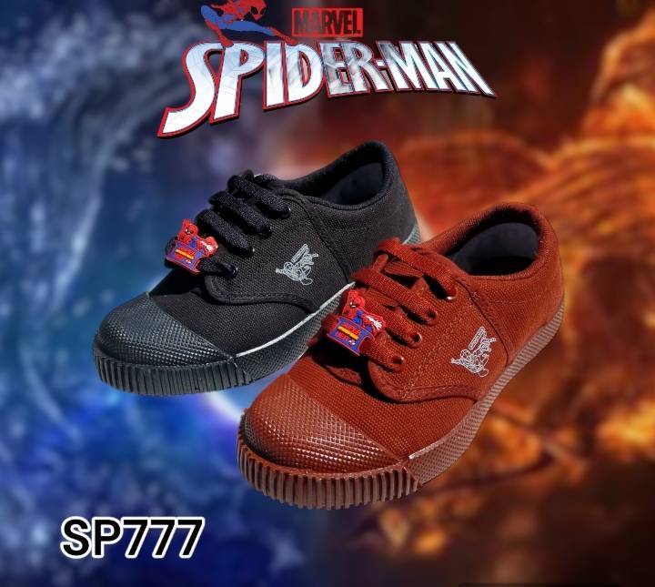 Kenta by 2024 รองเท้าผ้าใบ รองเท้านักเรียนลาย Spiderman รุ่น SP777 ...