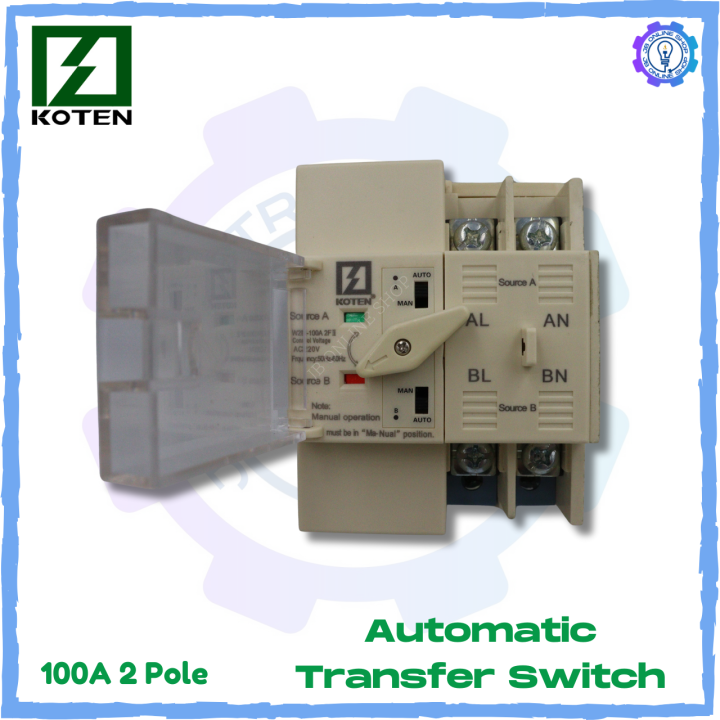 Koten Automatic Transfer Switch 100A 2 Pole | Lazada PH