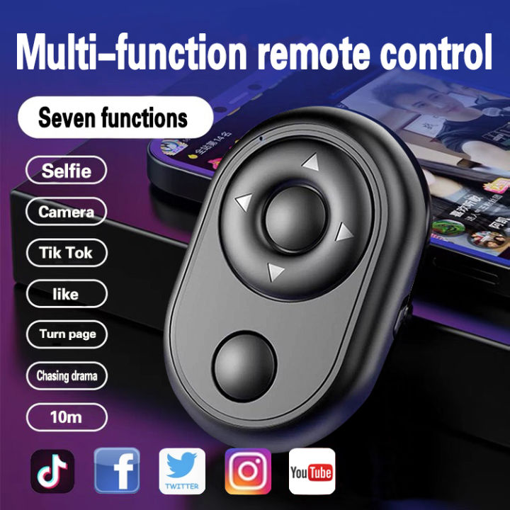 Bluetooth-compatible Remote Control Button Wireless Controller Self-Timer Camera Stick Shutter ...