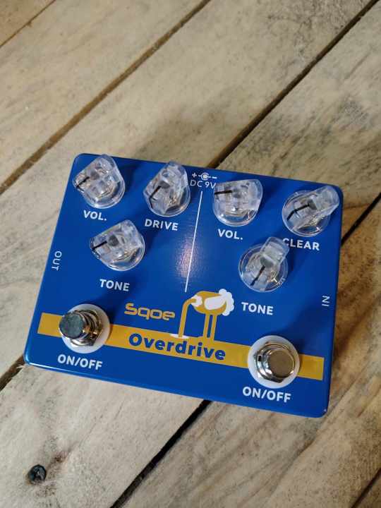 SQOE Overdrive Guitar Effect Pedal Toggle Switch Tone/Volume/Clear ...