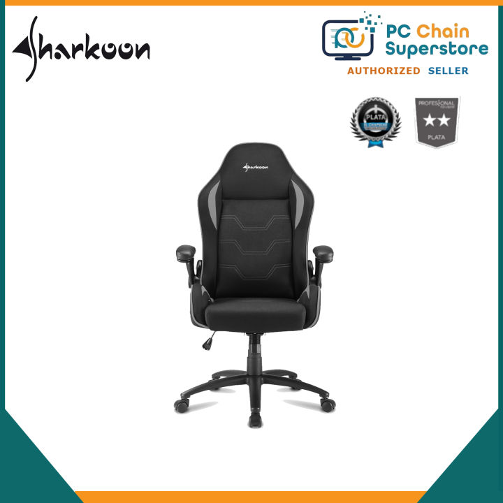 Sharkoon Elbrus 1 Gaming Chair -- Breathable Fabric Covers, Flip up and ...