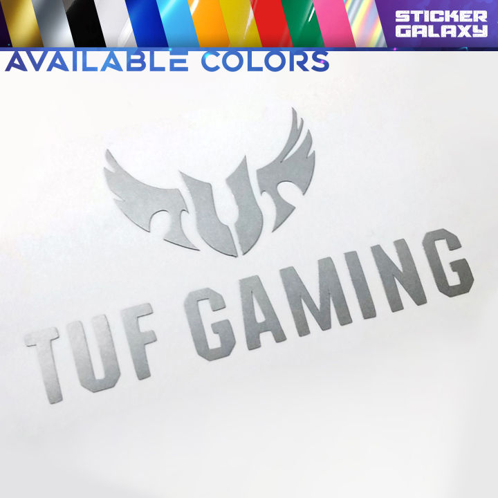 TUF GAMING PC gamer vinyl sticker WATERPROOF decal for pc case, laptop ...