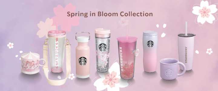 Starbucks cherry blossom sakura 2023 Spring in Bloom Collection | Lazada