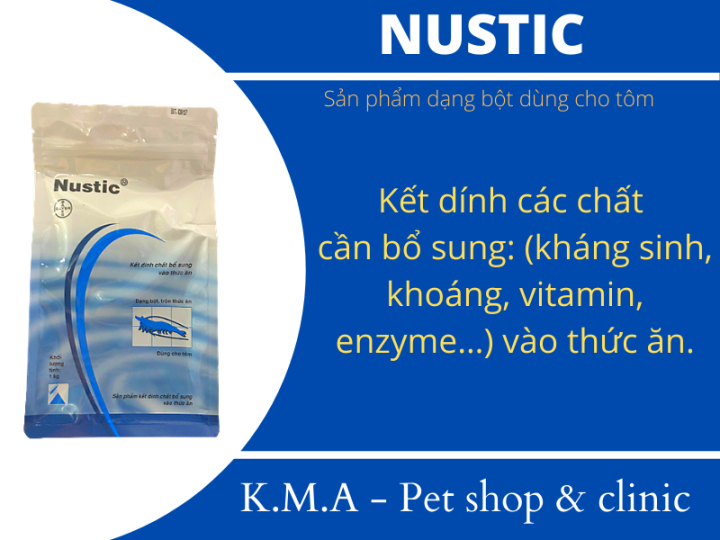 NUSTIC - KẾT DÍNH CHẤT BỔ SUNG VÀO THỨC ĂN THỦY SẢN (GÓI 1KG) | Lazada.vn
