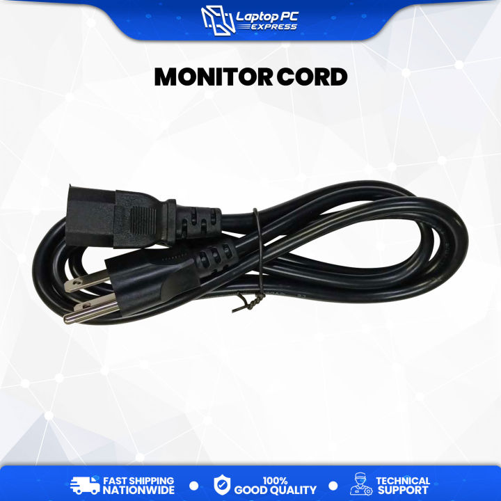 Power Cord Cable for Laptop Charger US Triangle Plug 3 Pin for CPU ...