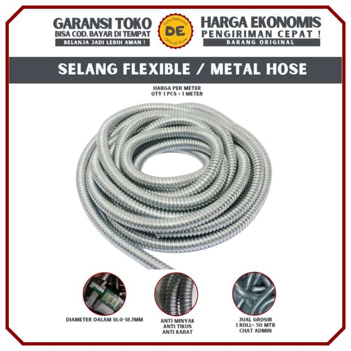 Besi Selongsong / Pelindung Selang Gas / Metal Hose Cover / Selang ...