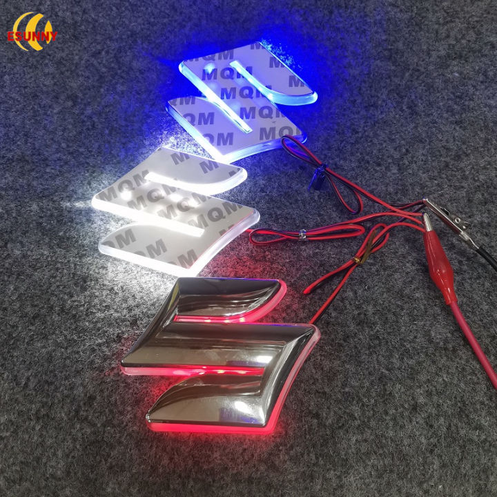 Suzuki 2D Car LED Emblem Logo Badge - Fits Front or Rear - Upgrade Your ...