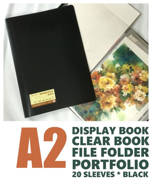 Artist KOBEST A2 Display Book, Presentation Book, File folder, Clear ...