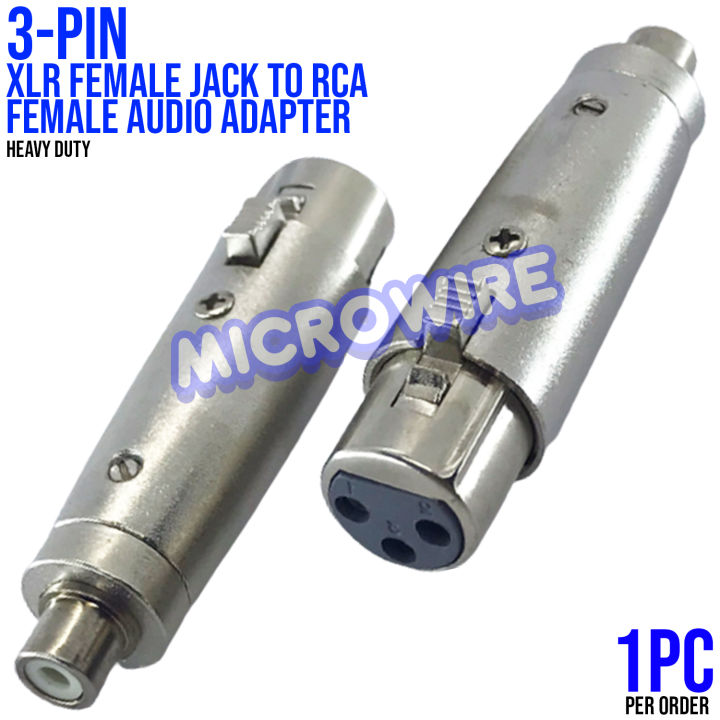 3-Pin XLR Female Jack to RCA Female Audio Adapter | Lazada PH 3-Pin XLR Female Jack to RCA Female Audio Adapter | Lazada PH