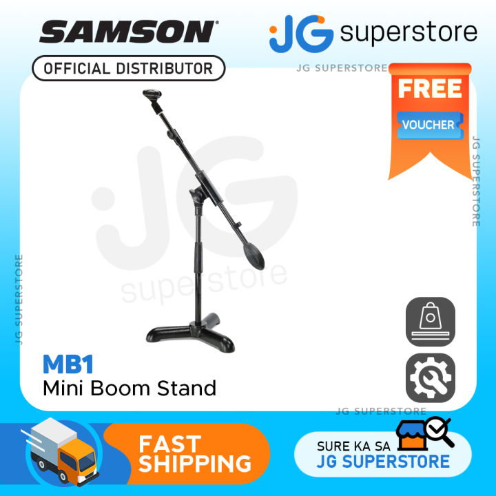 Samson MB1 Heavy Duty Mini Boom Stand with Adjustable Height for Kick ...