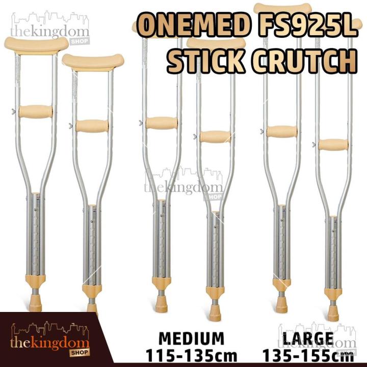 Onemed FS925L Crutch Tongkat Bantu Jalan Kruk Ketiak FS-925 L | Lazada ...