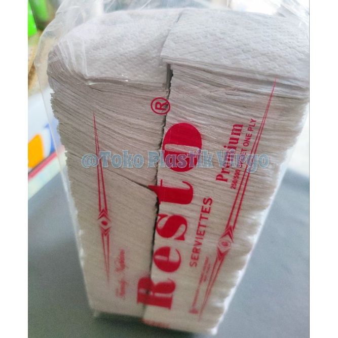 Tisu / Tissue Makan Resto T-Soft Belah Dua - Isi 500 Lembar | Lazada ...