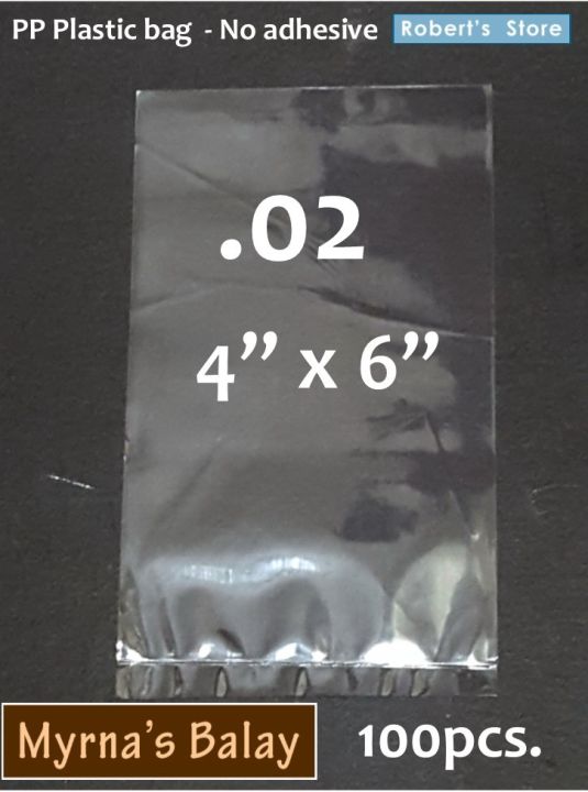 PP Plastic bag 4 x 6 inch 100pcs 02 medium thickness - no adhesive ...