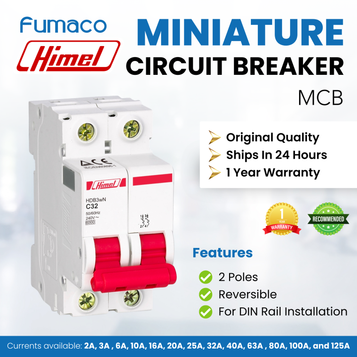 Himel Miniature Circuit Breaker 2A 16A 20A 32A 40A 50A 63A 80A 100A ...