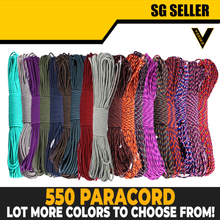 [SG SELLER] NEW 550 PARACORD FROM SG VOZUKO (30 METERS LONG - 4MM THICK ...