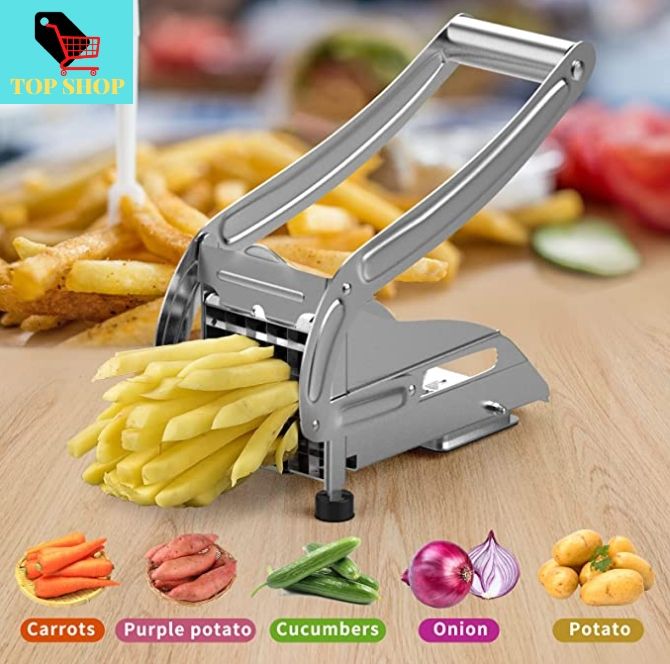 Top Shop Potato Chipper Chip Cutter French Fries Machine Stainless ...