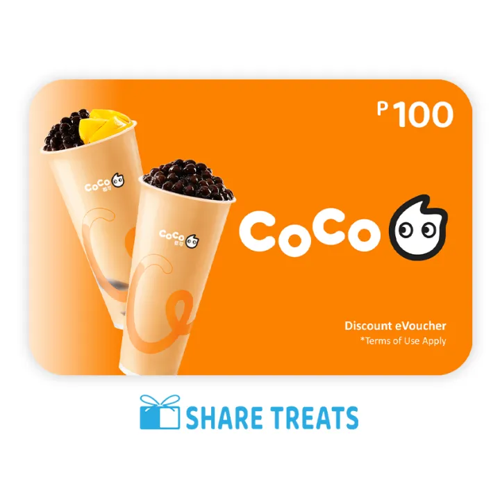 CoCo Fresh Tea and Juice P100 Worth Voucher (SMS eVoucher) | Lazada PH