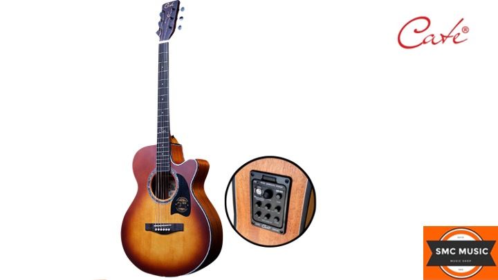 Cate QM-704CE Acoustic Guitar with Pickup (Sunburst) | Lazada