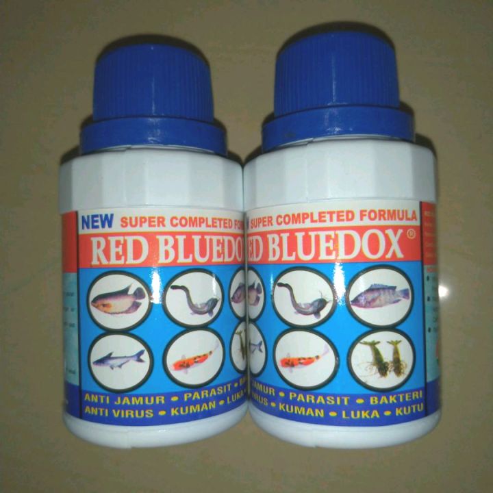 1 BOTOL RED BLUEDOX OBAT IKAN ANTI JAMUR ,PARASIT ,BAKTERI ,VIRUS ...