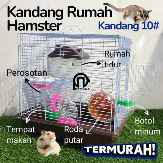 Rumah Kandang Hamster Tikus Burung Sugar Glider Landak Mini Sweet 2 ...