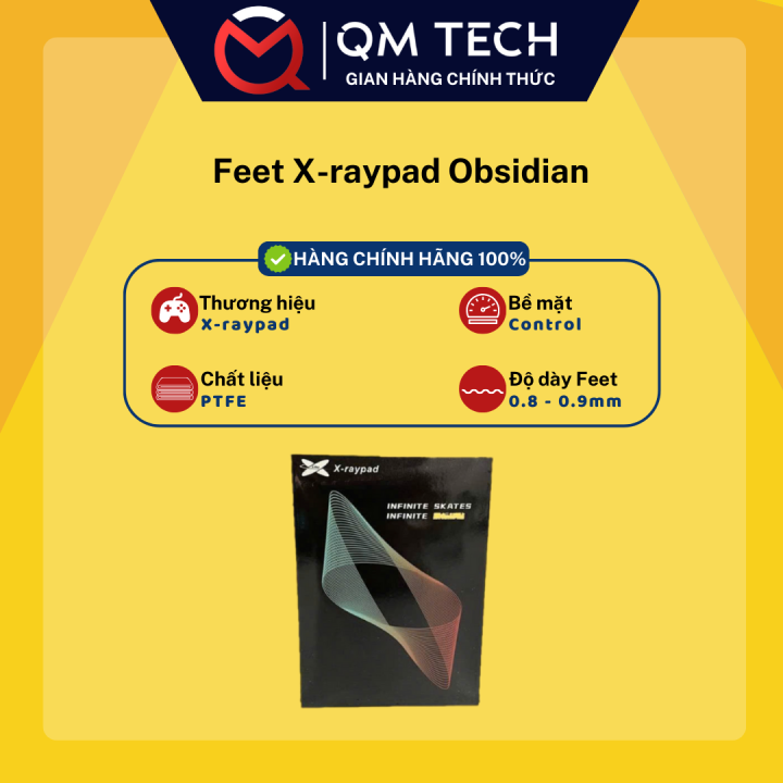 [NEW] Mouse Feet X-RAYPAD Obsidian Control - QMTECH STORE | Lazada.vn