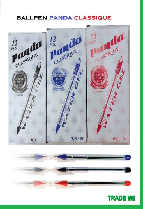 PANDA CLASSIQUE WATER GEL Ballpen [12 pcs./ Box] | Lazada PH
