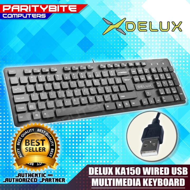DELUX KA150 USB wired multimedia keyboard | Lazada PH